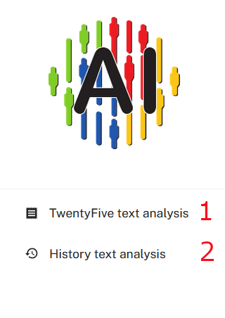Menu Overview :: TwentyFive - Knowledge Base